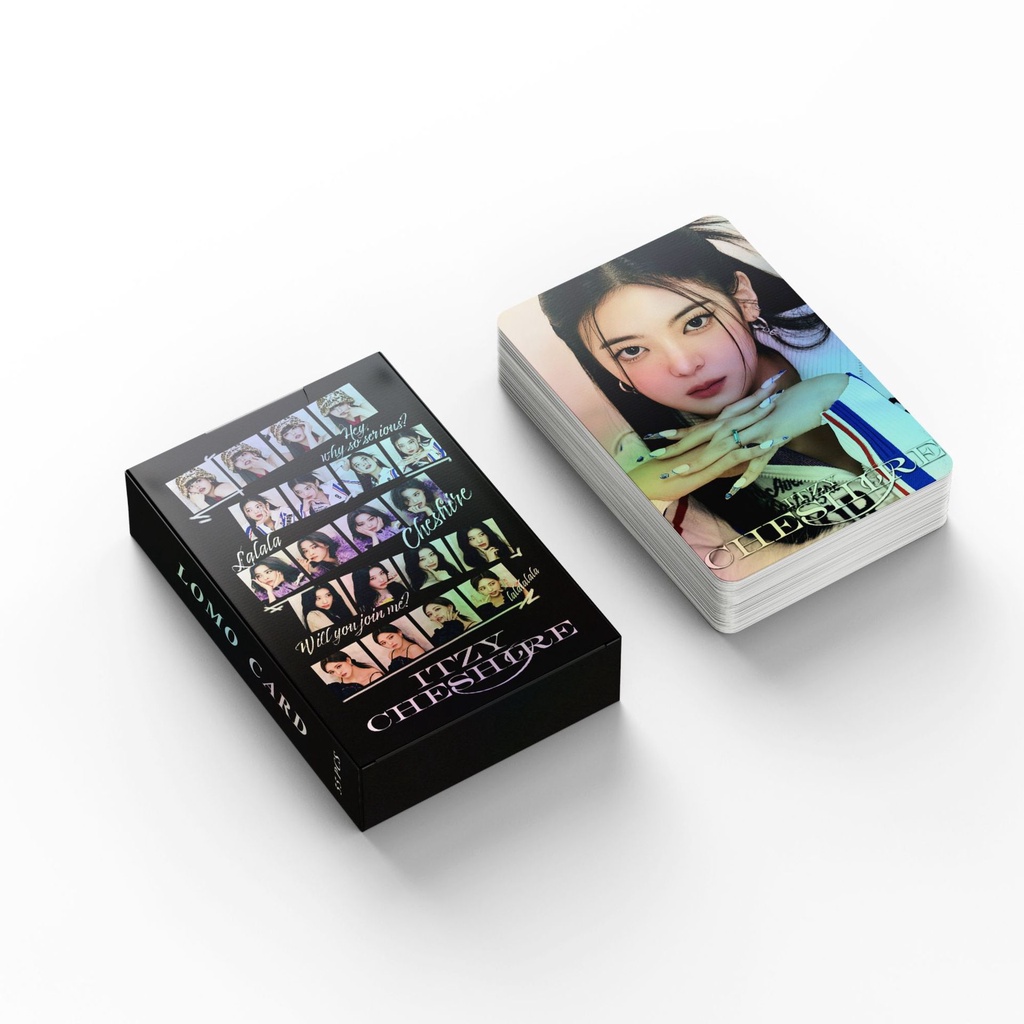 50-55pcs ITZY Hologram Laser LOMO cards Cheshire KILL MY DOUBT Album ...