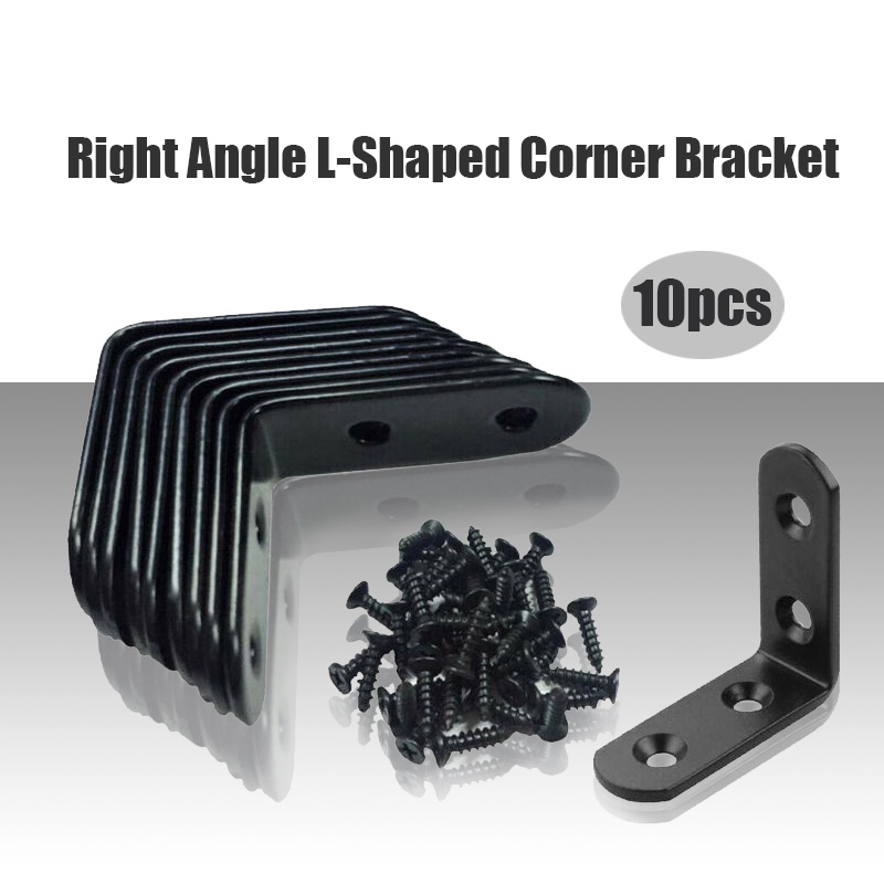 10Pcs Right Angle L-Bracket 4*4cm Shelves Corner Bracket | Shopee ...