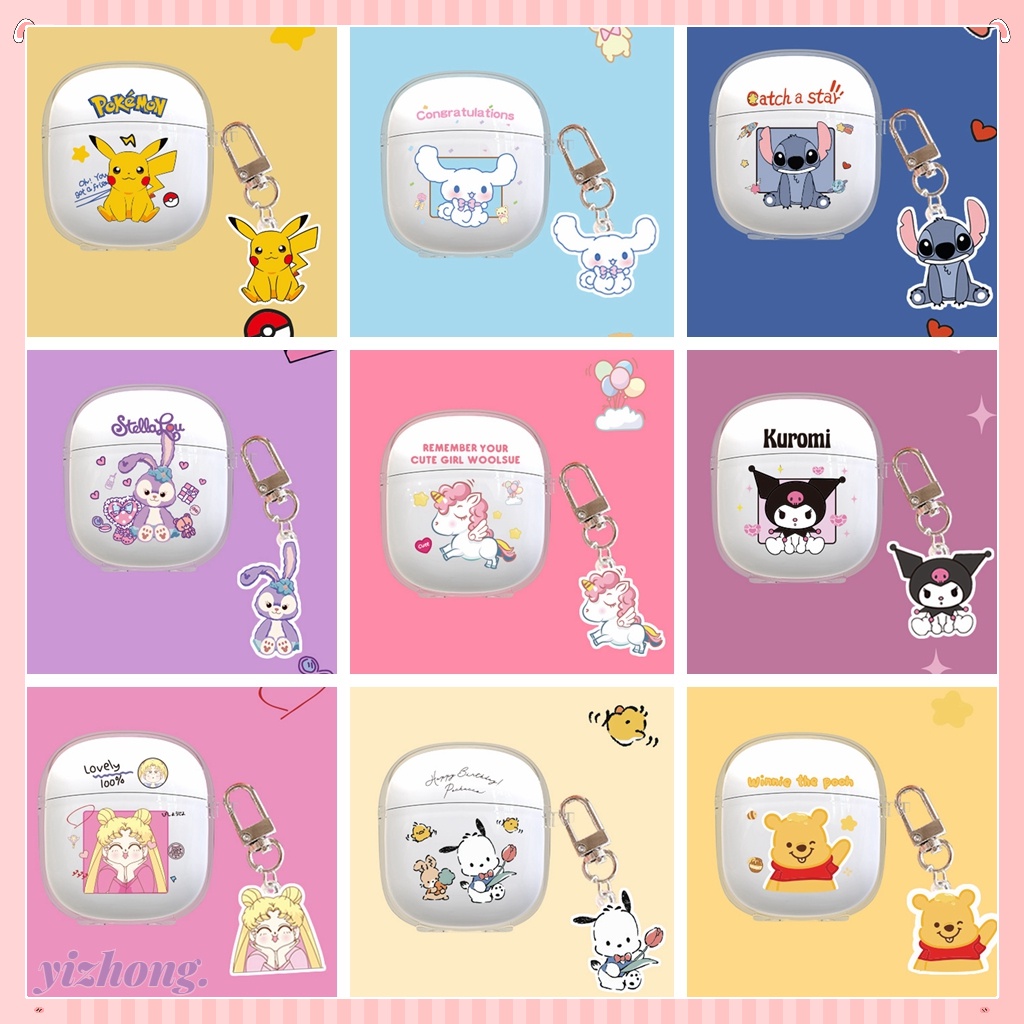 MINISO K99 Earphone Case Lovely Cartoon Cinnamoroll Dog Pikachu Kuromi ...