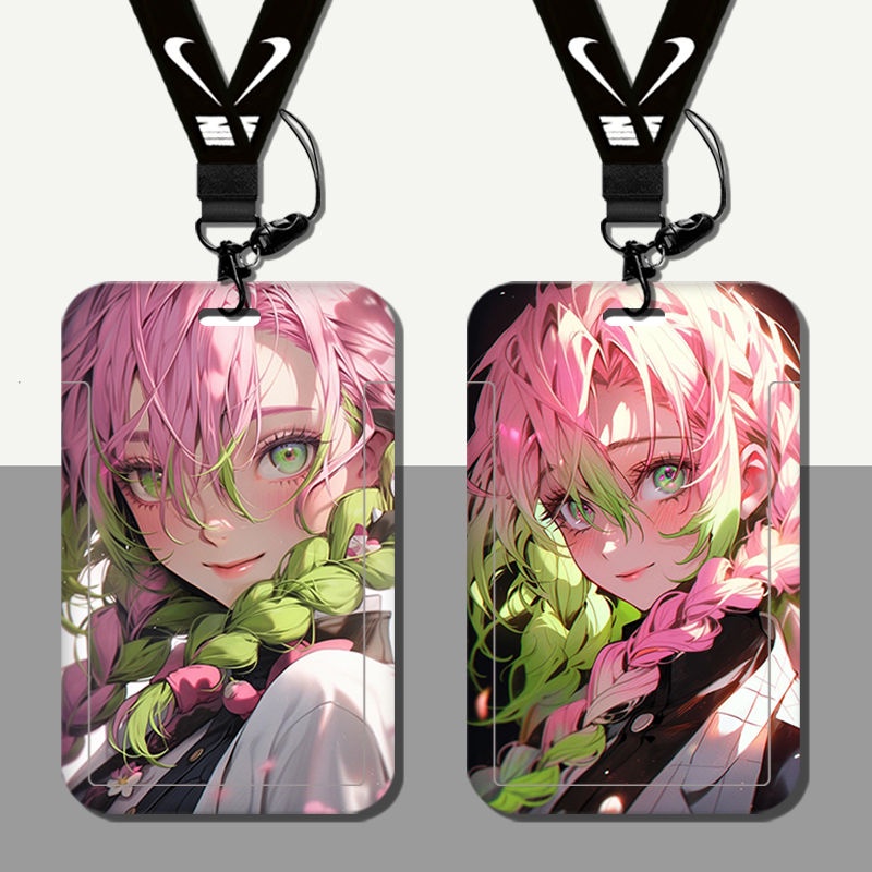 Demon Slayer Kanroji Mitsuri New Design DIY Student ID Card Holder ...