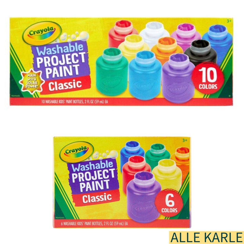 Crayola Washable Project Paint Classic | 6 Colors 10 Colors | Poster ...