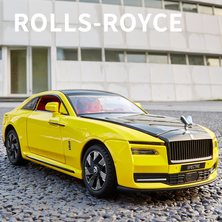 1:24 Rolls Royce Spectre Alloy Car Model Light & Sound Effect Diecast ...