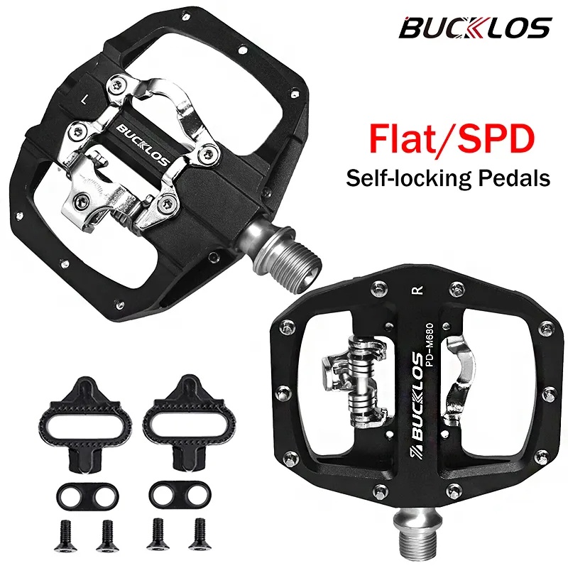 BUCKLOS Cleats Pedal MTB Clipless Pedals Cycling Mountain Bike Self ...