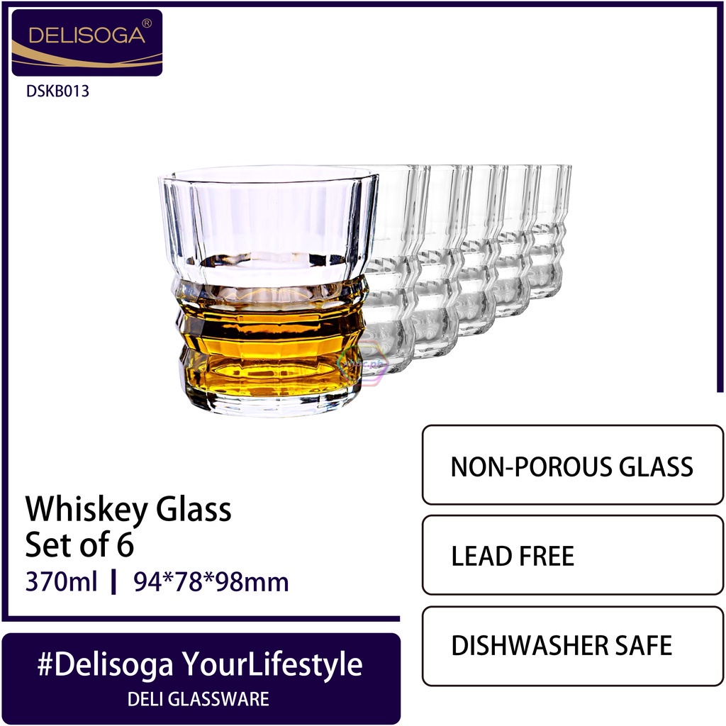 370ml Glassware Drinking whiskey glass glass Juice cup DSKB013 | Shopee ...