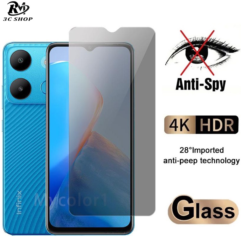 Anti-Spy Privacy Tempered Glass For infinix Smart 7 6 HD Plus 5 4 S5 GT 10 Pro 5G 4G 2022 2023 ...
