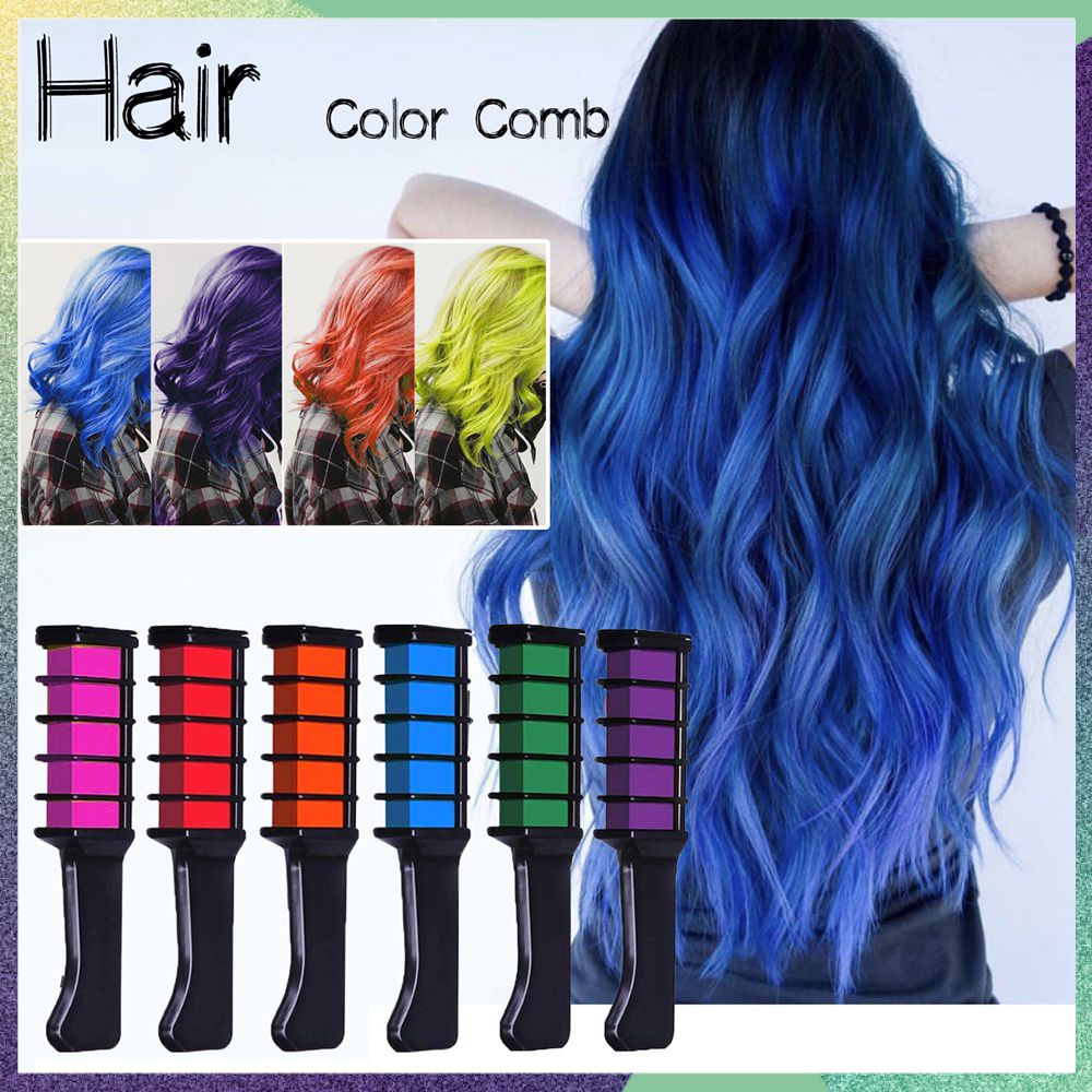 EELHOE Hair Coloring Comb Set Hair Mascara Design Crayons Chalk for The ...