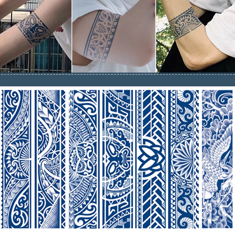 Armband Waterproof Temporary Tattoo Sticker arm and shoulder tattoos ...