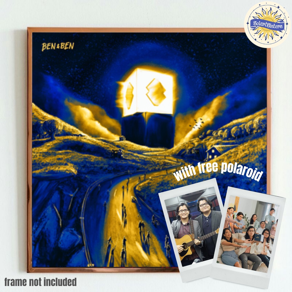 Ben and Ben square poster with free polaroid inspired waterproof ...