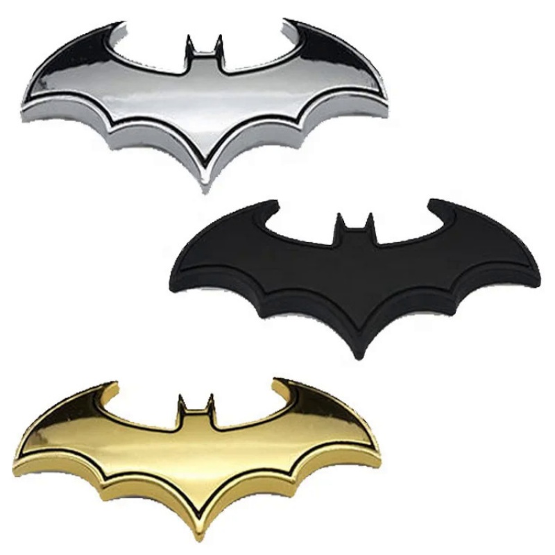 3D Metal Bat Car Sticker Metal Badge Emblem Tail Decal Motorcycle ...