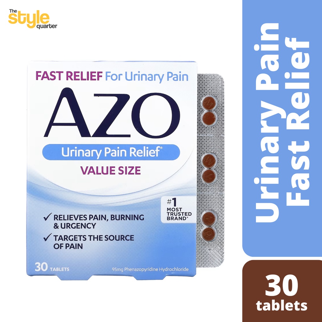 Azo Urinary Pain Relief Value Size First Aid, Burning, Urgency, and ...