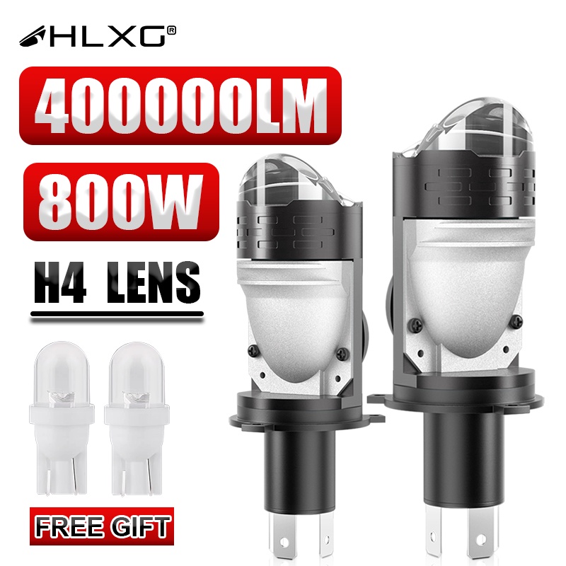 H4 Bi Led Projector Mini Lens Adaptive Driving Beam Projector Lens Car ...