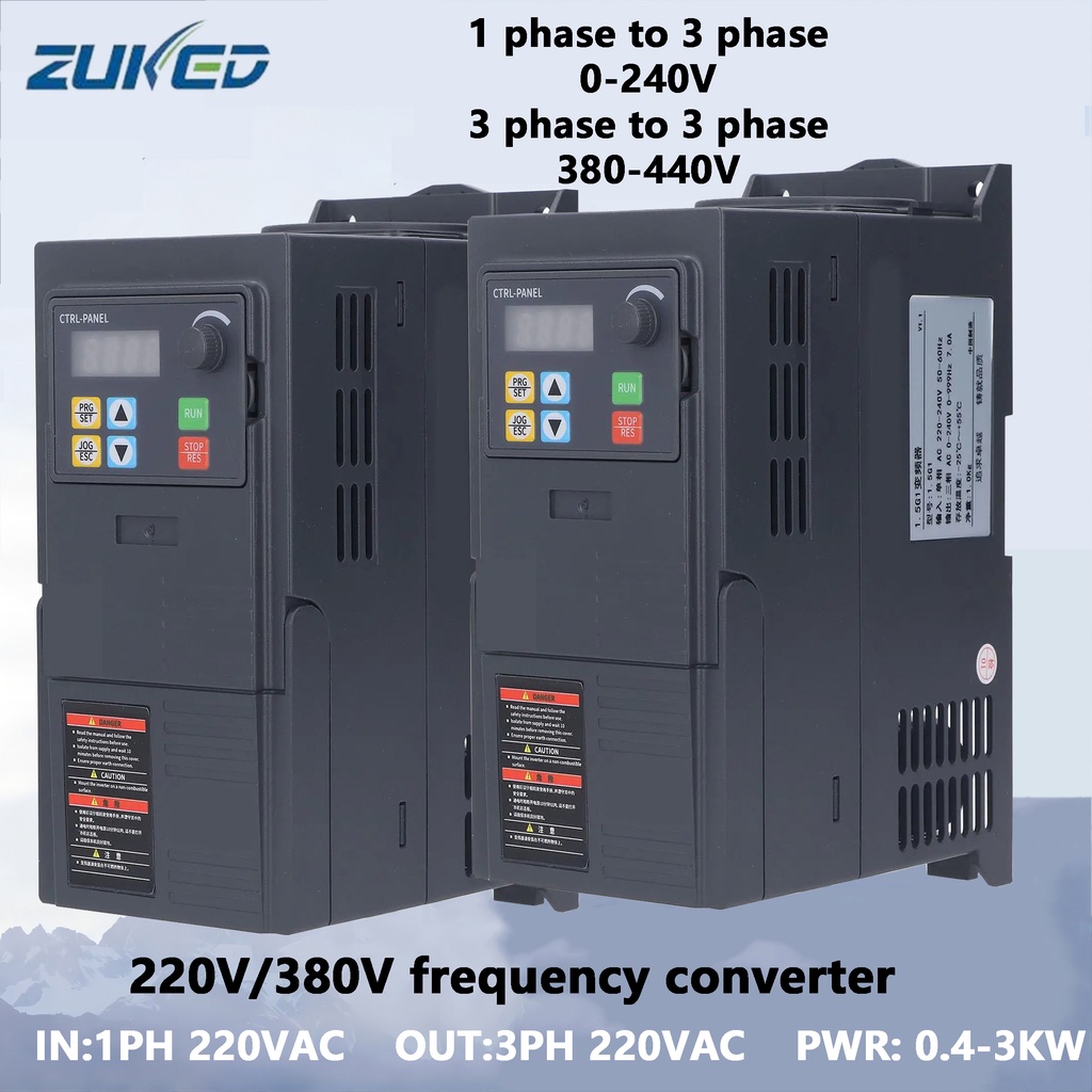 220V Economical VFD Variable Frequency Drive Converter Inverter 1.5KW 2.2KW 3KW 4KW 5.5KW Motor ...
