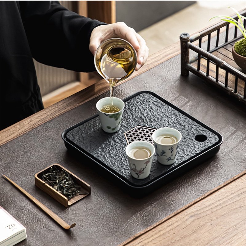 Traditional Tea Board Household Tray Water Storage Drainage Tea Board ...