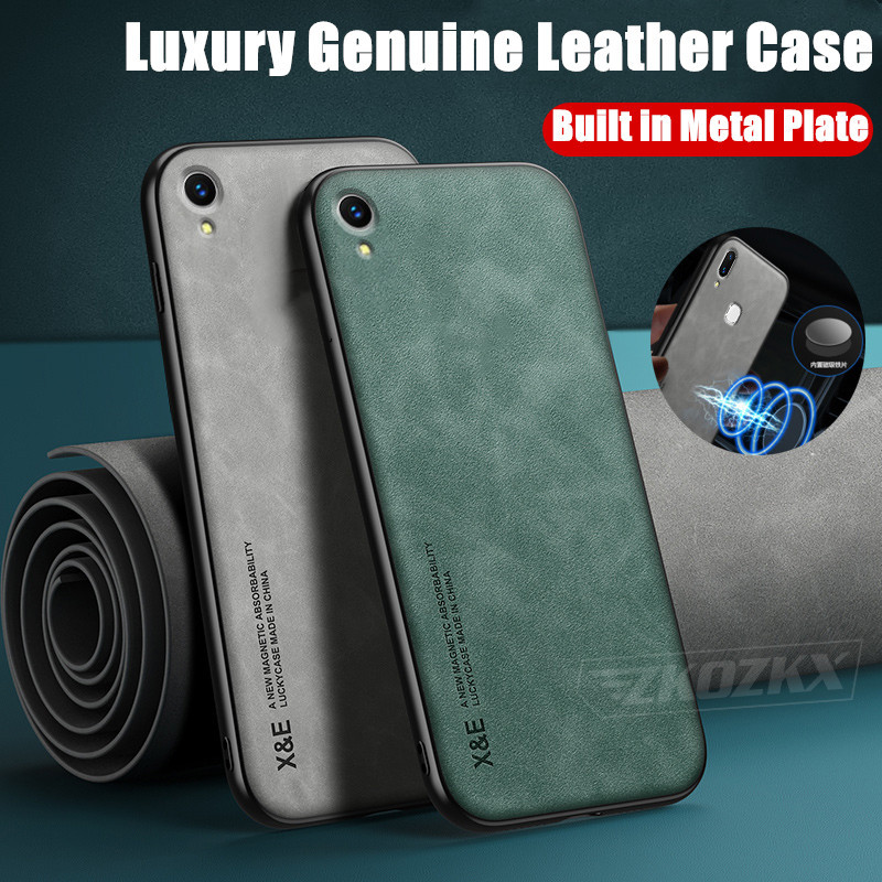 For OPPO F1 Plus X9009 R9m R9 Slim Minimalist Genuine Lamb Leather Case ...