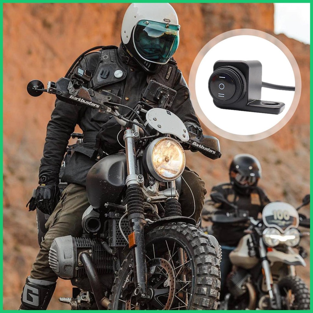 Push Button Light Controller Waterproof Motorcycle Handlebar Push ...