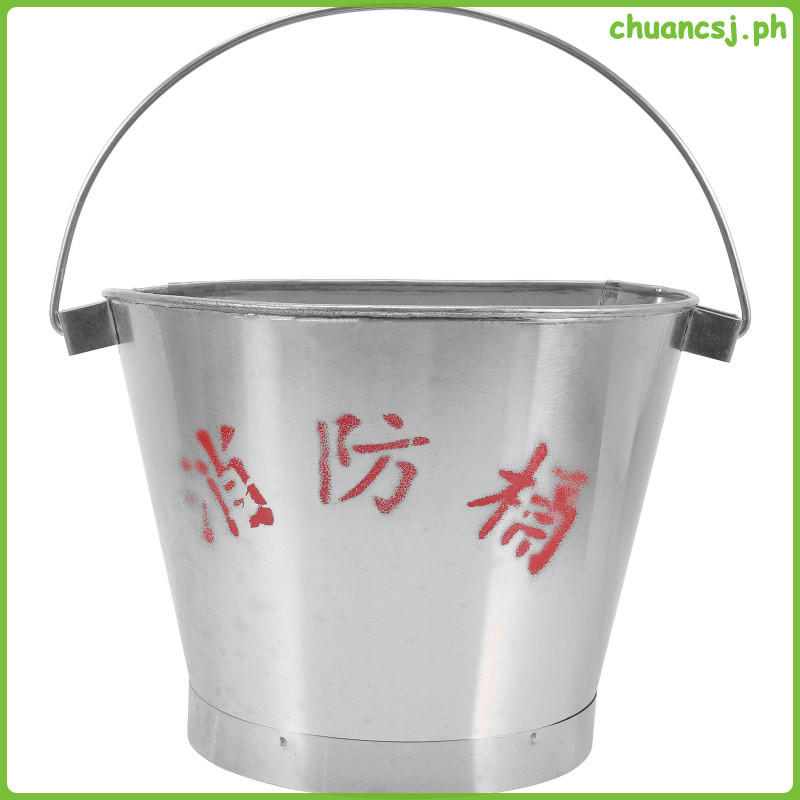 Bucket Half Round Fire Buckets Stainless Steel Galvanized Hose Nozzle ...