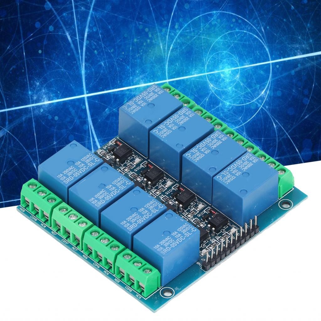 Superparis Relay Module 8 Channel Quick Response Board Easy to Install 5V 10A Less Interference ...