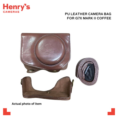 PU LEATHER CAMERA BAG FOR G7X MARK II COFFEE - Henry's Cameras | Shopee ...