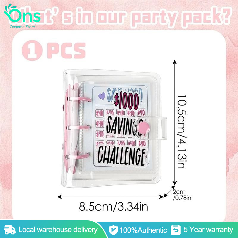 Bookkeeping money bag cash loose leaf mini money binder challenge money ...