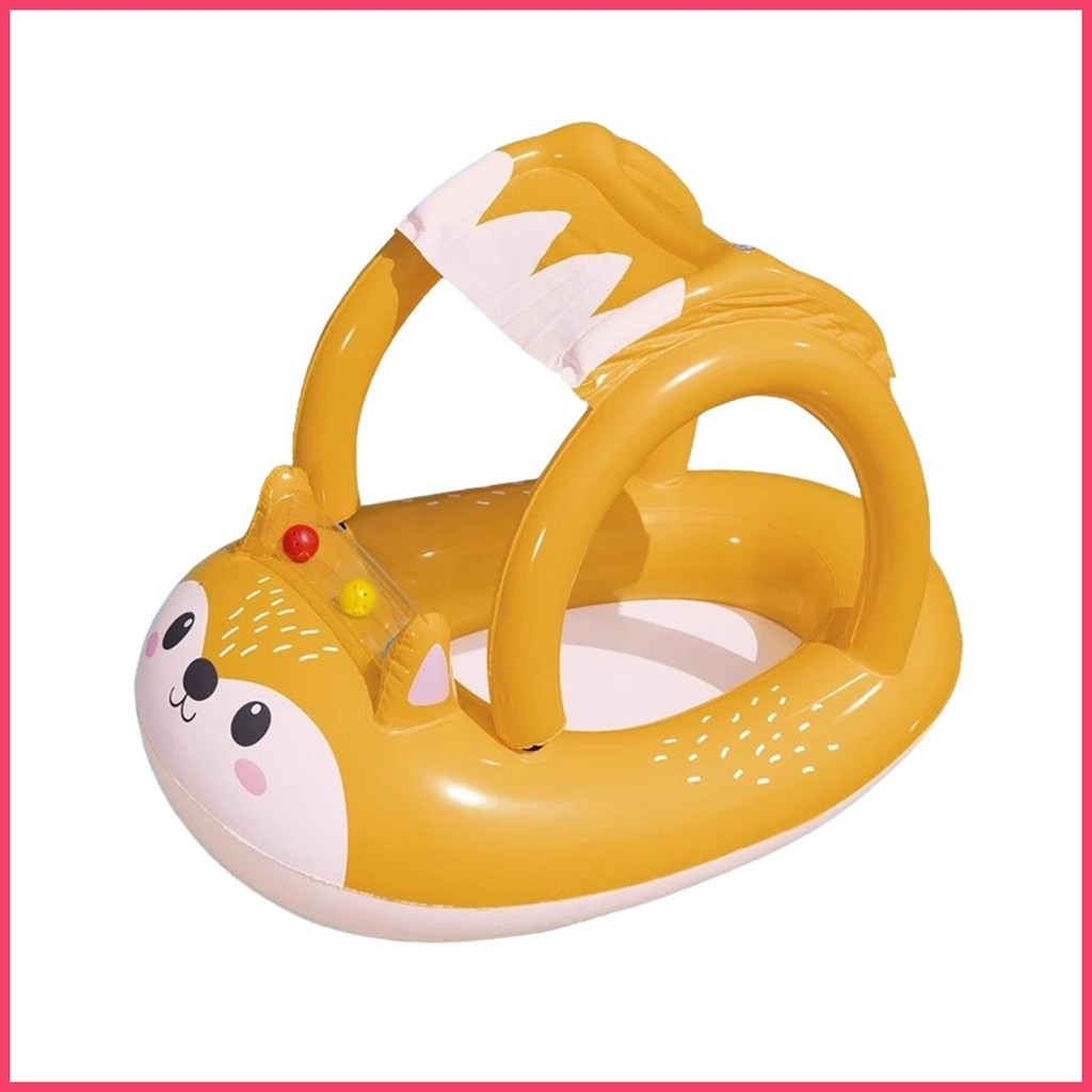 Baby Pool Float with Canopy Baby Swimming Floaties with Sun Canopy ...