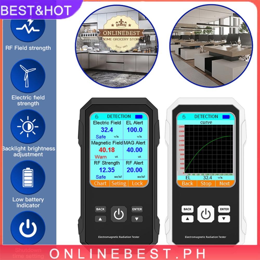 VTER2 Electromagnetic Field Meter Digital EMF Meter Radio Frequency ...