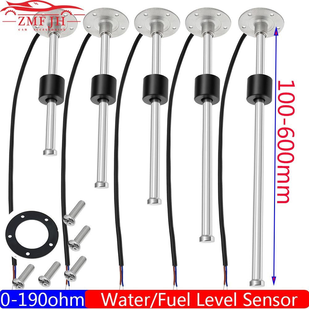 Auto Car Fuel Level Sensor 0-190 ohm Stainless Steel A5 Oil Tank Level Meter Sensor 150mm 200mm ...