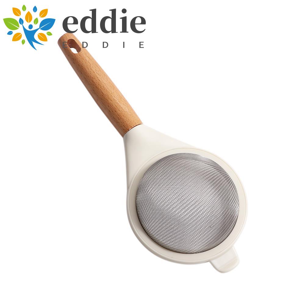 26EDIE Flour Sifter Cocoa Matcha Powder Kitchen Fine Mesh Wooden Handle ...