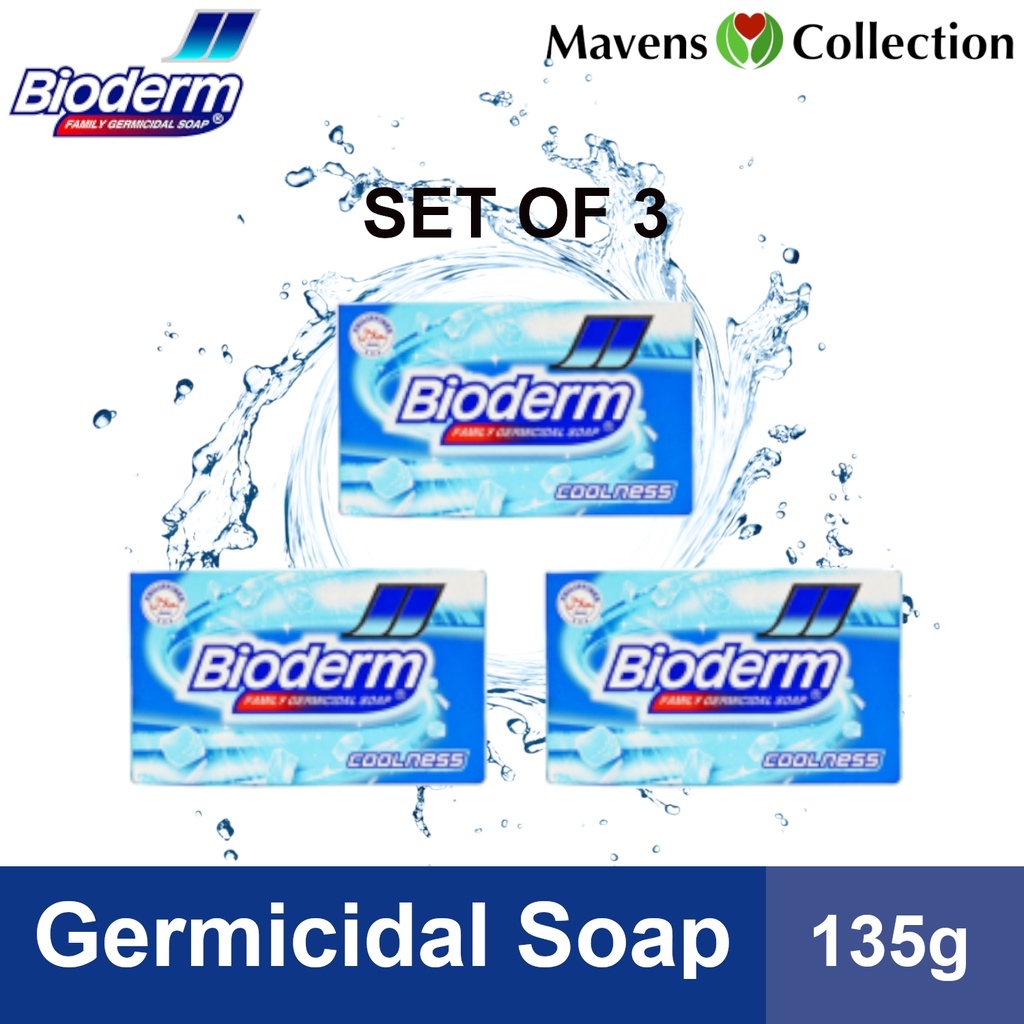 Bioderm 135g Family Germicidal Soap (Set of 3) COOLNESS | Shopee ...