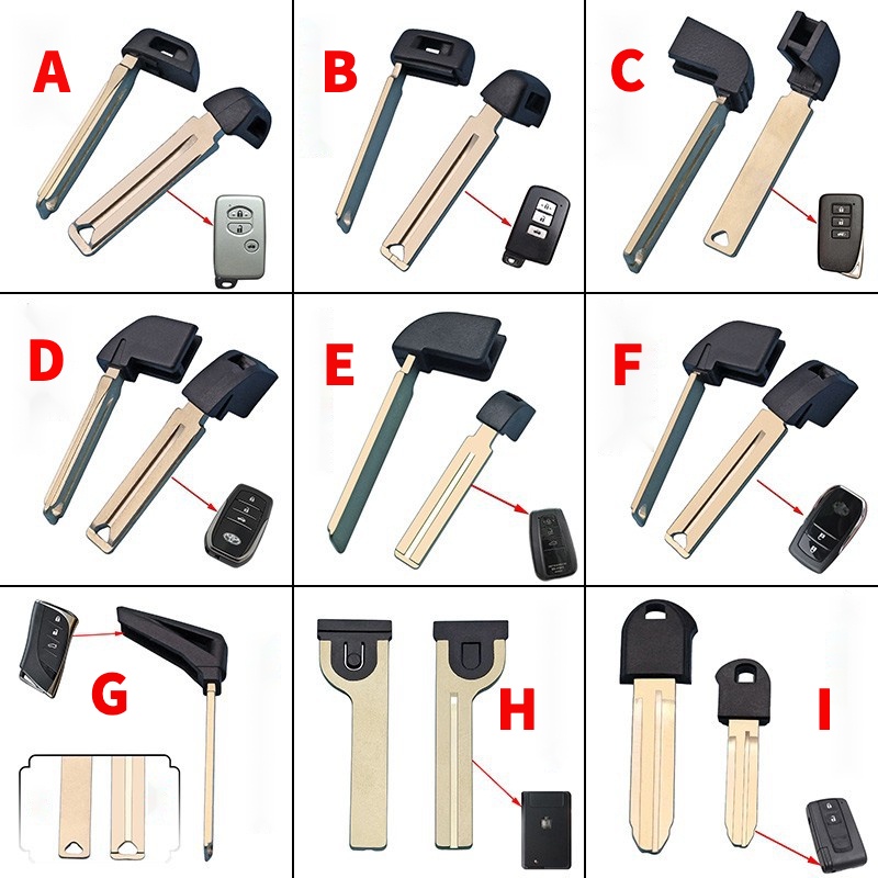 Remote Car Smart Key Blade For Toyota Vios Fortuner Hiace Hilux Innova ...