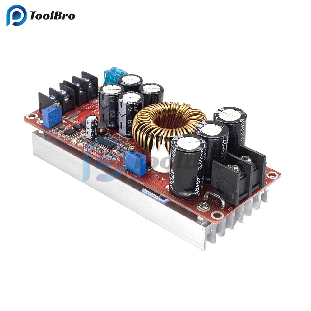 High Power 1200W 20A Power Supply DC-DC Step Up Boost Converter 8-60V ...