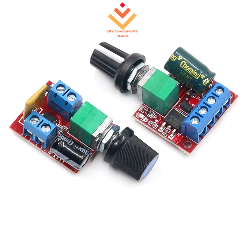 Mini DC 5A Motor PWM Speed Controller Module 3V-35V 4.5V-35V Speed Regulator Control Switch LED ...