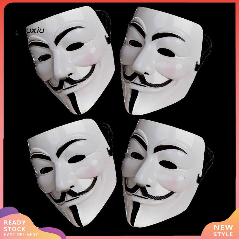 Y Halloween Anonymous Hacker V for Vendetta Master Face Mask Fancy ...