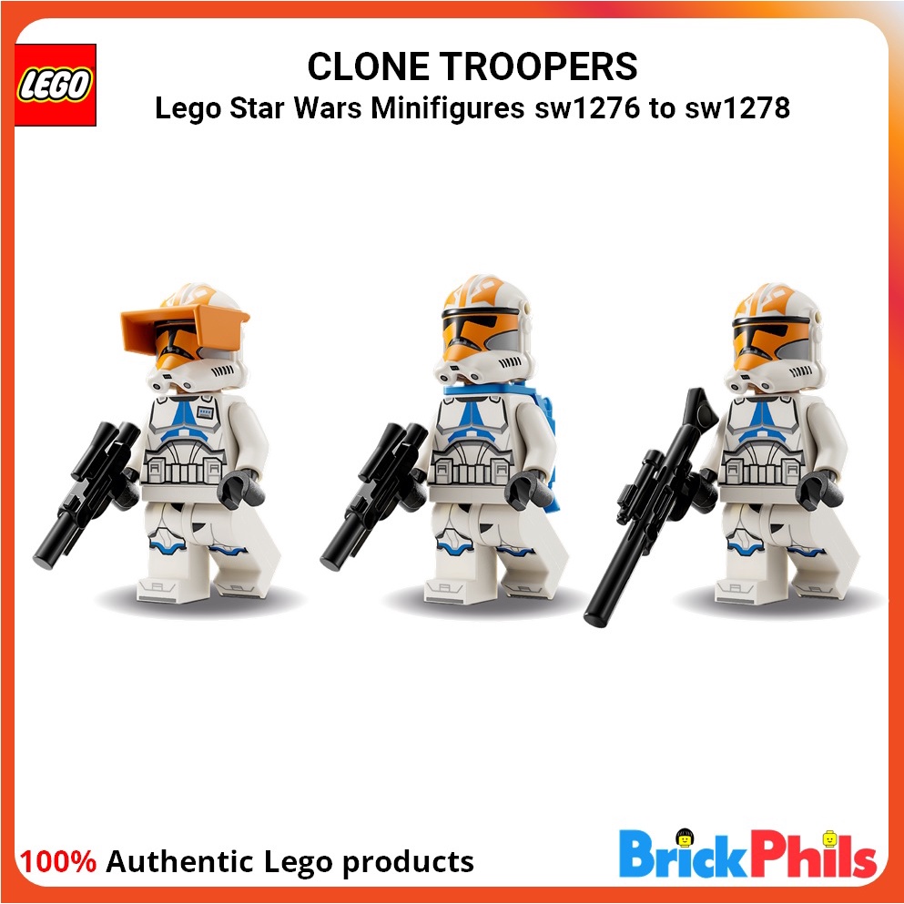 Lego Star Wars Minifigures sw1276 to sw1278 Clone Troopers | Shopee ...