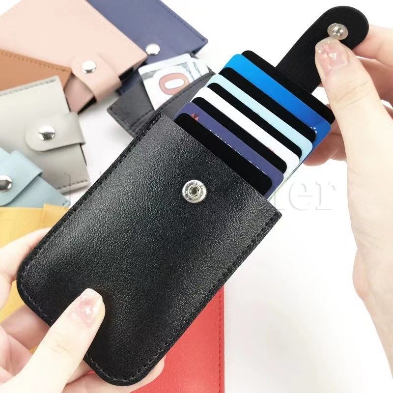 Mini Thickened Stacked Bill Credential Cover Women Solid Color Quick ...