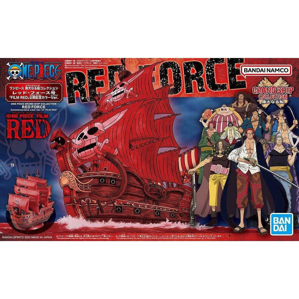 Bandai One Piece Ship Collection Red Force FILM RED Commemorative Color ...