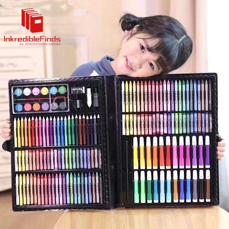 [Inkfinds]150pcs / 168pcs Coloring Set Painting Water Color Pen Crayon ...