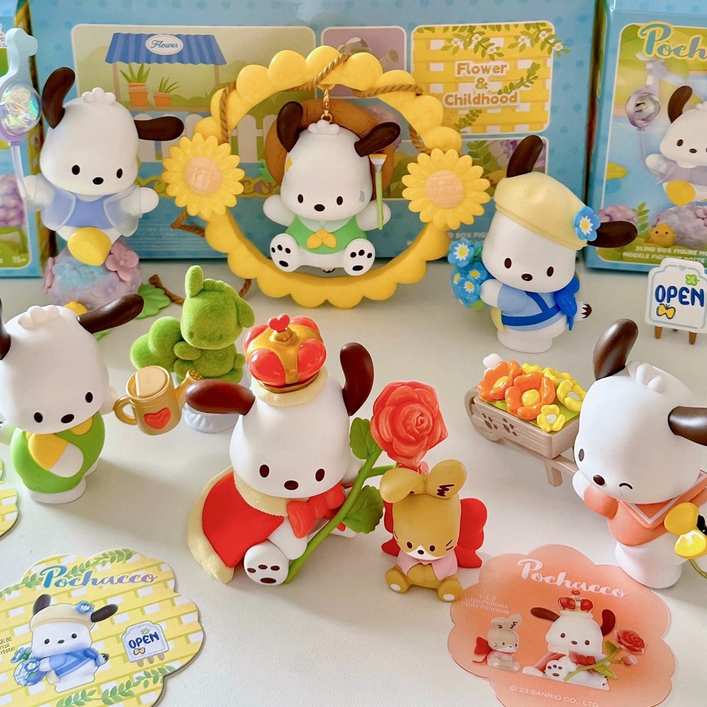 Sanrio x MINISO Pochacco Random Box Flower Early Youth Series Figure ...