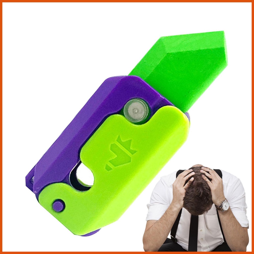 Gravity Knives Toy Eraser 3D Printed Fidgety Knives Toys Carrot Knives ...