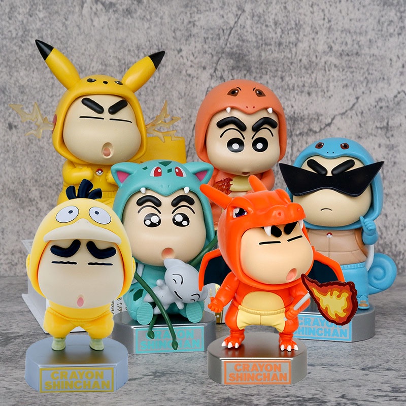 Crayon Shin-chan Action Figure Nohara Shinnosuke Cosplay Pokemon Cos ...