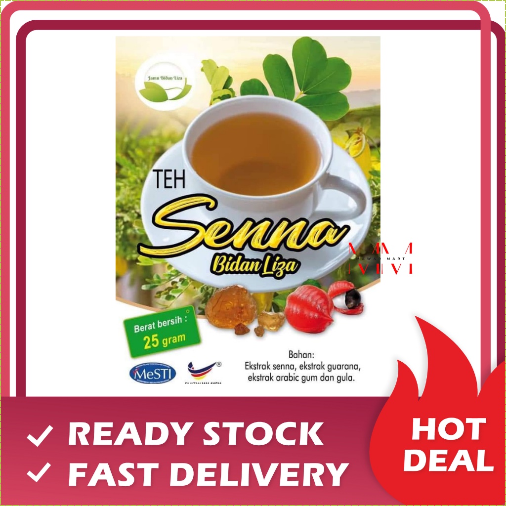 Jamu Midwife Liza Tea Senna Lemon Pudina Sachet Premix Drinks (25 Grams ...