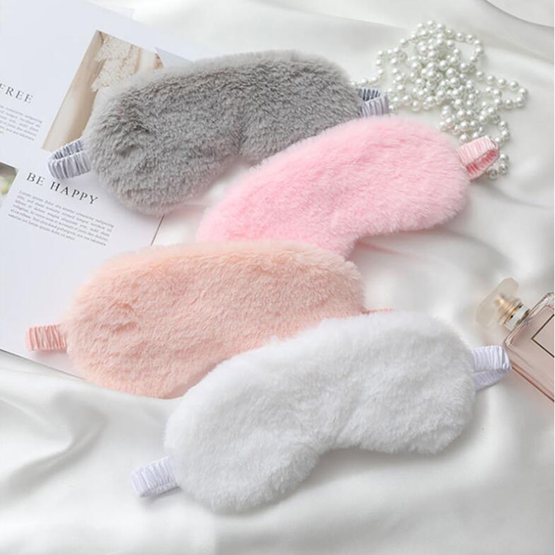 Sleeping Mask Sleeping Blindfold Soft Plush Eye Masks Cute Love Cloud ...