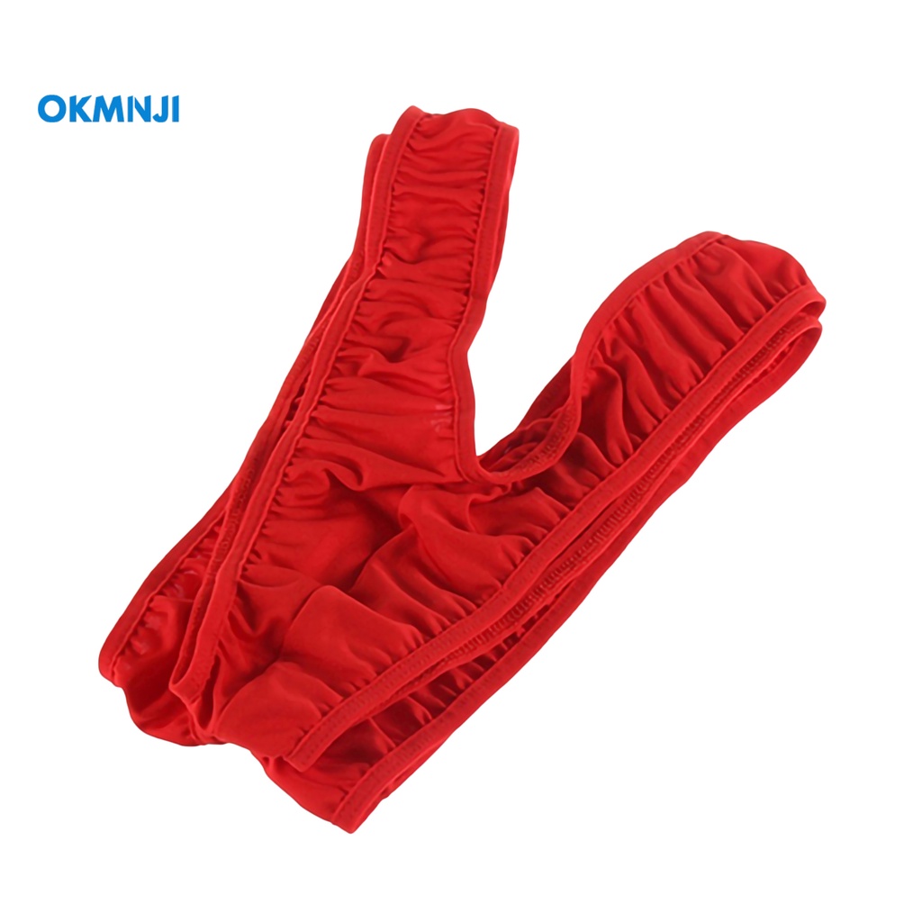 COD Mankini Solid Color/Leopard Print Stretchy Sexy Men Solid Color ...