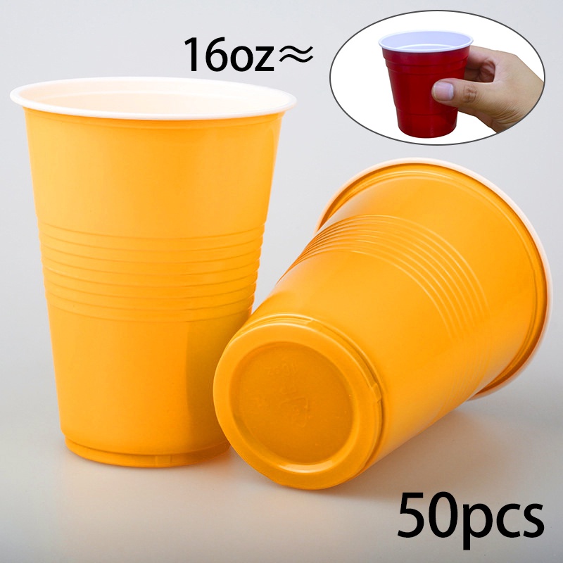 50pcs 16oz/2oz Kirkland Big Red Cups Red Beer Pong Cup Shot Glass ...