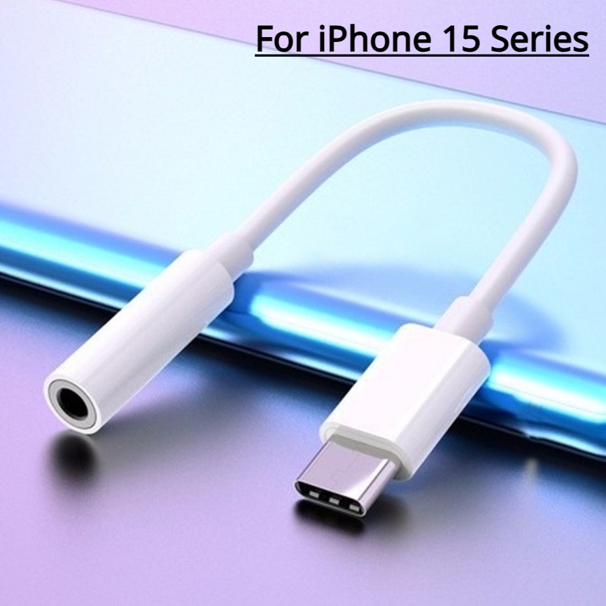 USB Type C To 3.5mm Audio Jack Adapter For iPhone15 Pro Max Wired ...