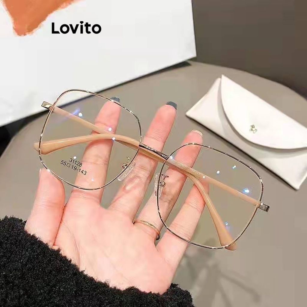 Lovito Women Casual Plain Basic Glasses LFA03091 | Shopee Philippines