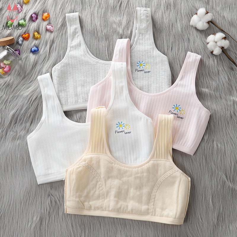 Baby Bra Children Bra Student Breathable Sports Bra Cotton Tank Top ...