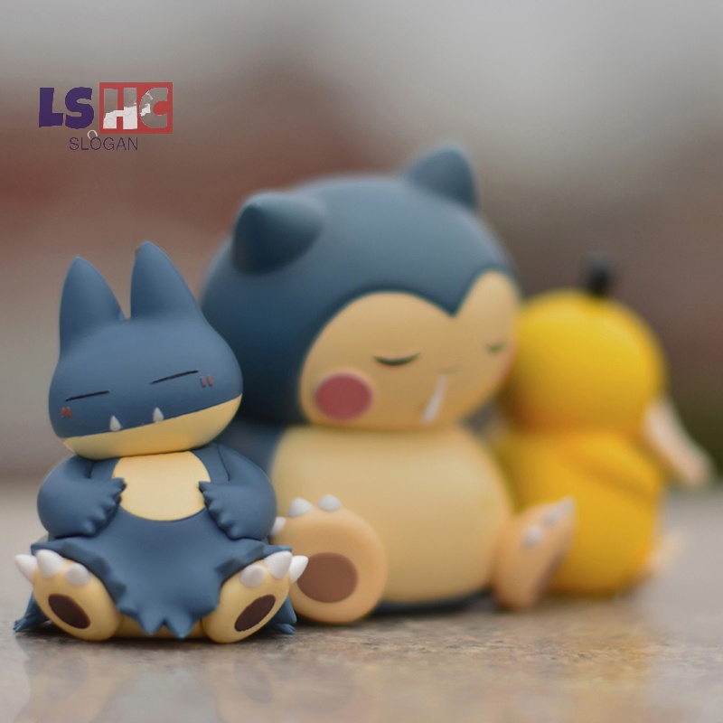 [LSHC] 1Pc Pokemon Psyduck Bulbasaur Snorlax Anime Figure Kawaii ...