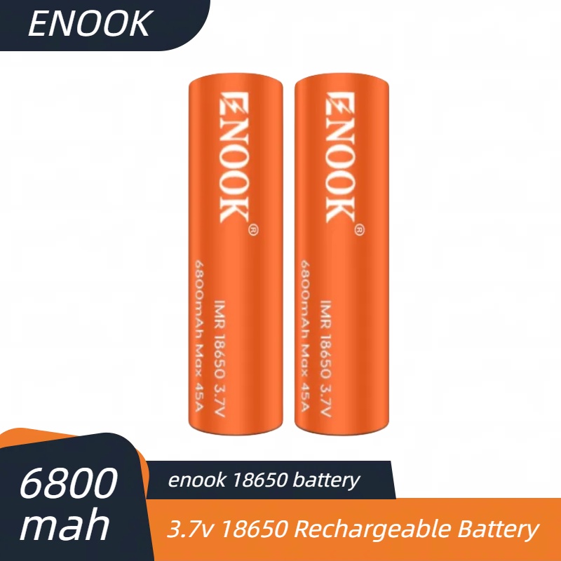 Enook 3.7v 18650 6800mAh 45A lithium rechargeable battery | Shopee ...