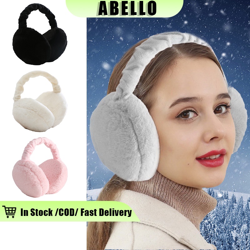 Foldable Ear Muffs for Winter Plush Warm Ear Cover Outdoor Sports ...
