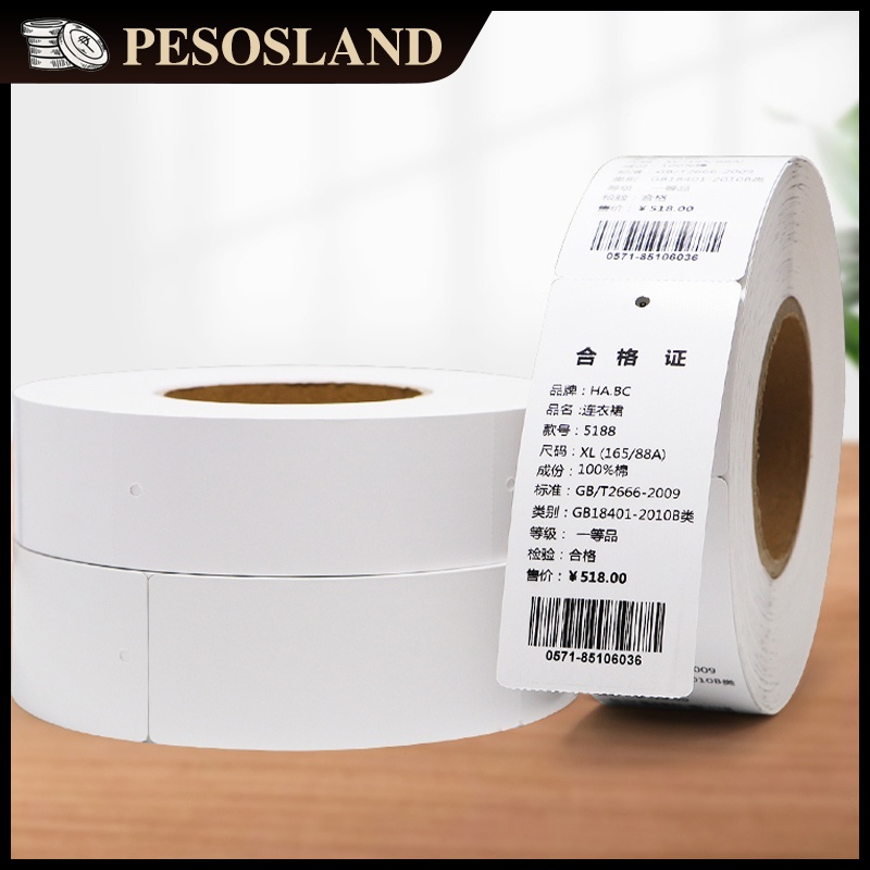 500Pcs Blank Hang Tag Labeling Clothing Price Tags White Hang Tag Card Blank Plain Tag | Shopee ...